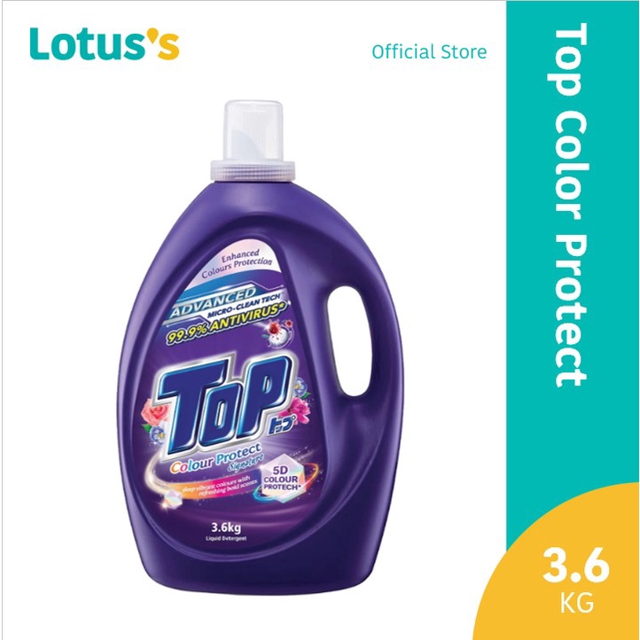 Top Colour Protect Micro-Clean Tech Liquid Detergent (3.6kg) | Shopee ...