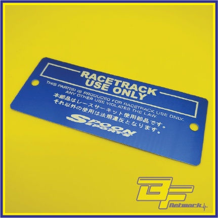 Emblem Race Track Use Spoon JDM Blue Tag | Shopee Malaysia