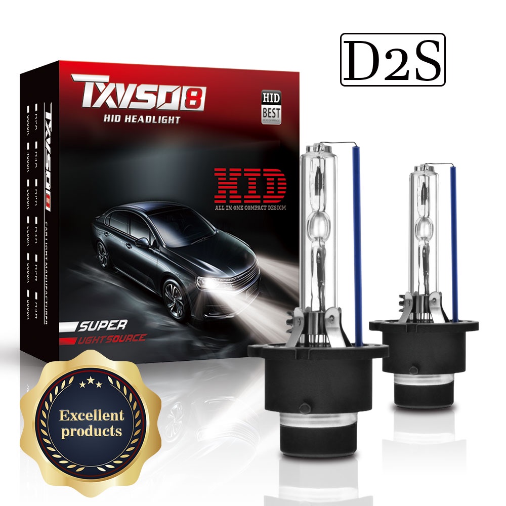 2 pcs TXVSO8 Xenon HID Bulb D2S D4S 6000K 8000K 4300K 5000K 10000K ...