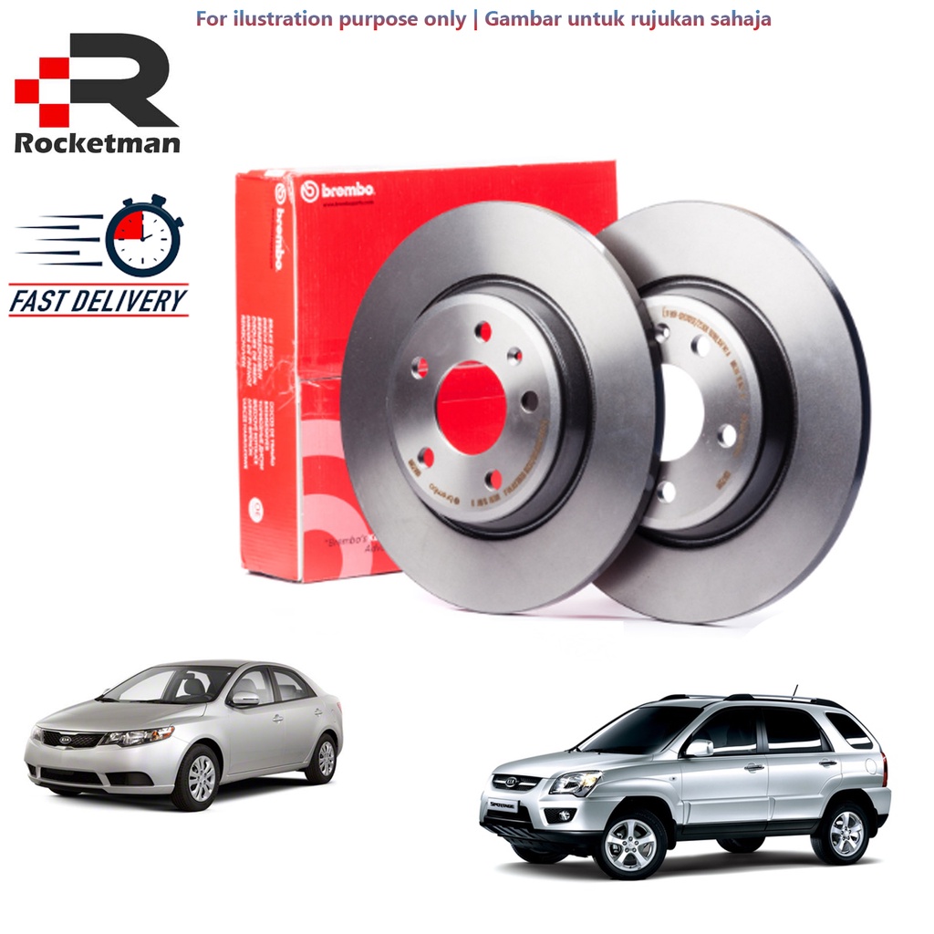 BREMBO FRONT BRAKE DISC ROTOR KIA FORTE RONDO SPORTAGE KM HYUNDAI i30 SONATA NF YF LF TUCSON JM ...
