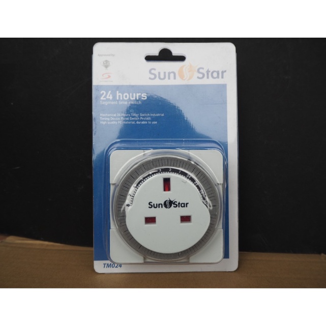 Sunstar 13a Plug In 24 Hour Timer Switch Socket Shopee Malaysia
