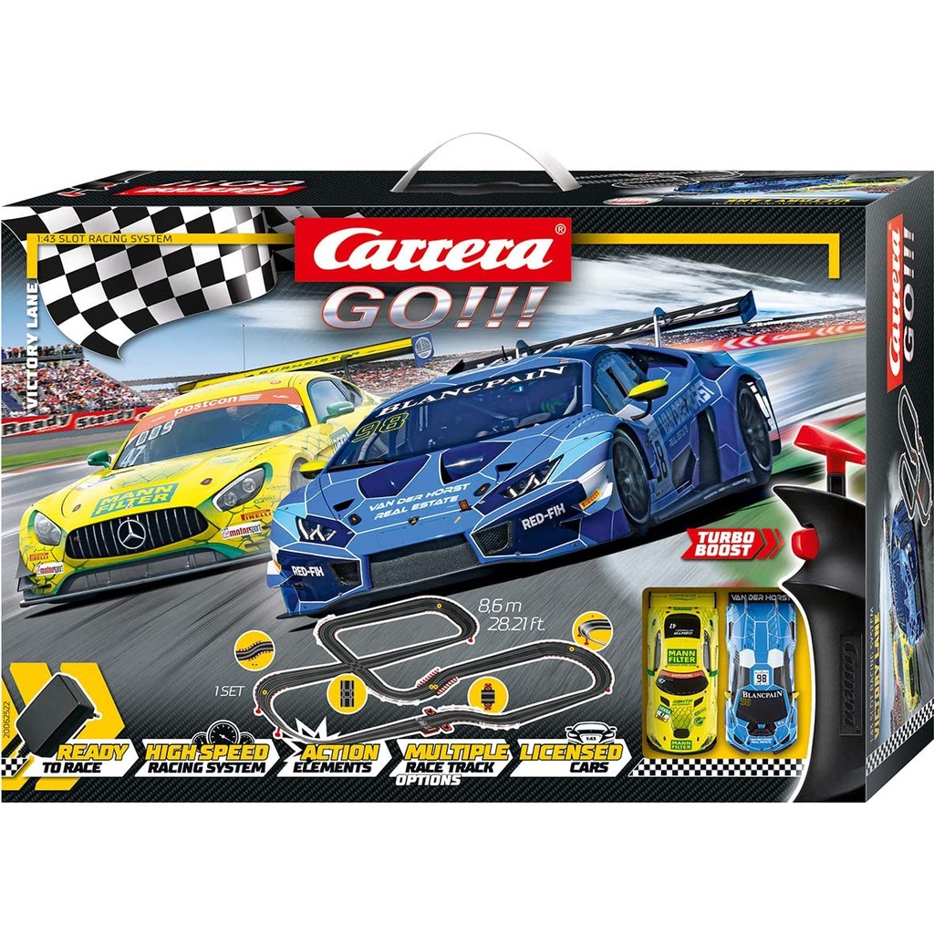 Carrera GO!!! 62522 Victory Lane Electric Powered Slot Car Racing Kids ...
