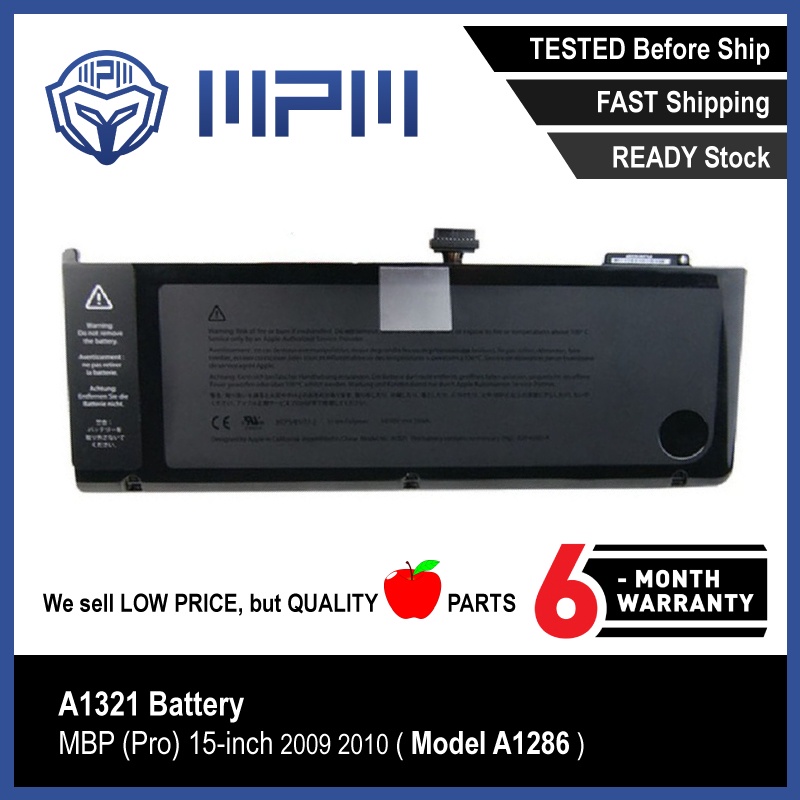 ORIGINAL A1321 Battery MBP Pro 15-inch A1286 2009 2010 | Shopee Malaysia