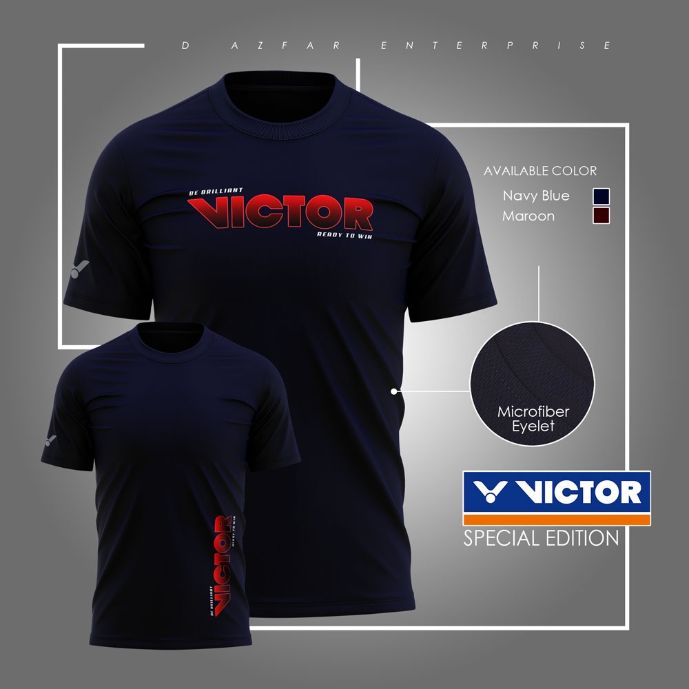VICTOR V3 SPECIAL EDITION UNISEX MICROFIBER ROUNDNECK SHORT SLEEVE T ...