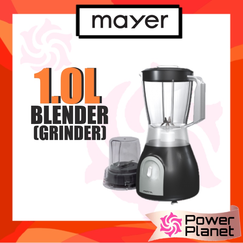 Mayer Mistral 1.0L Blender with Multipurpose Grinder MBL1017 (Black ...