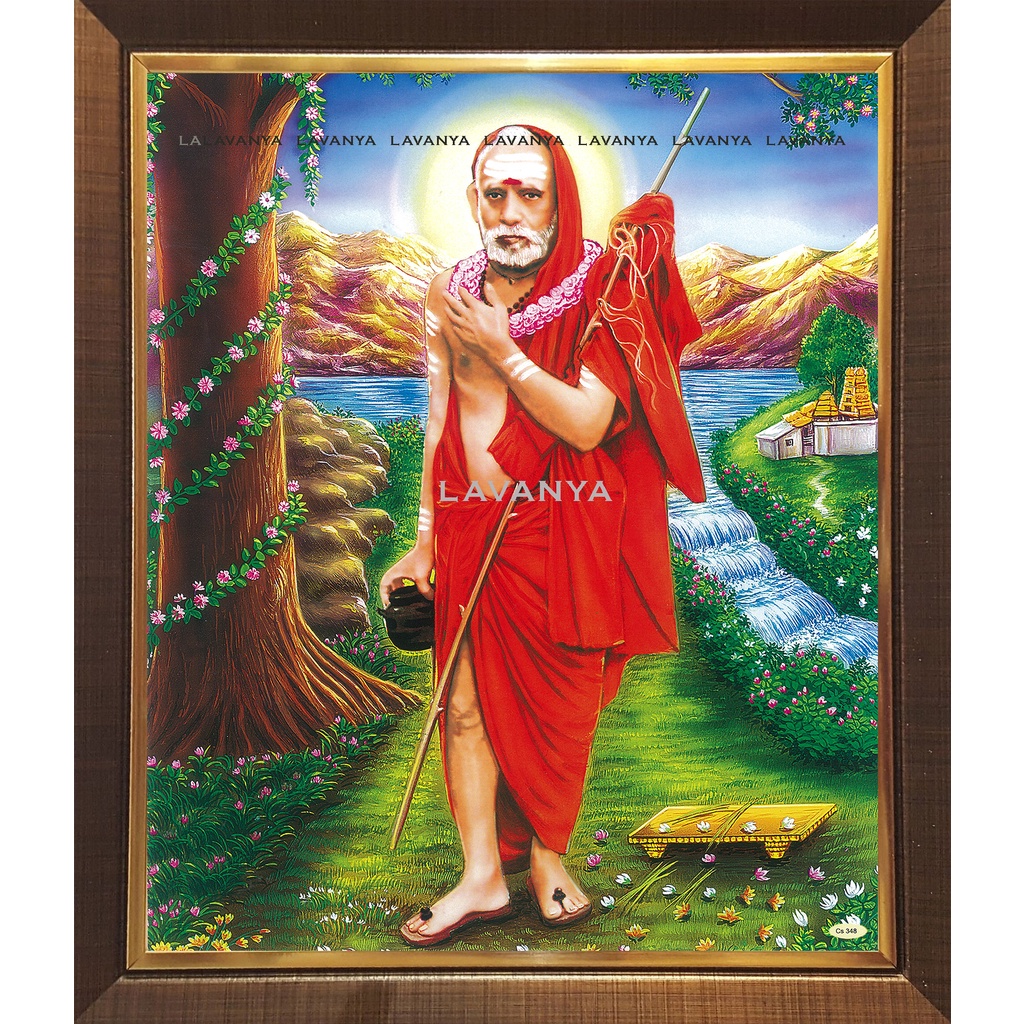 Kanchi Periyavar Digital Photo with Lamination and Frame (L582 ...