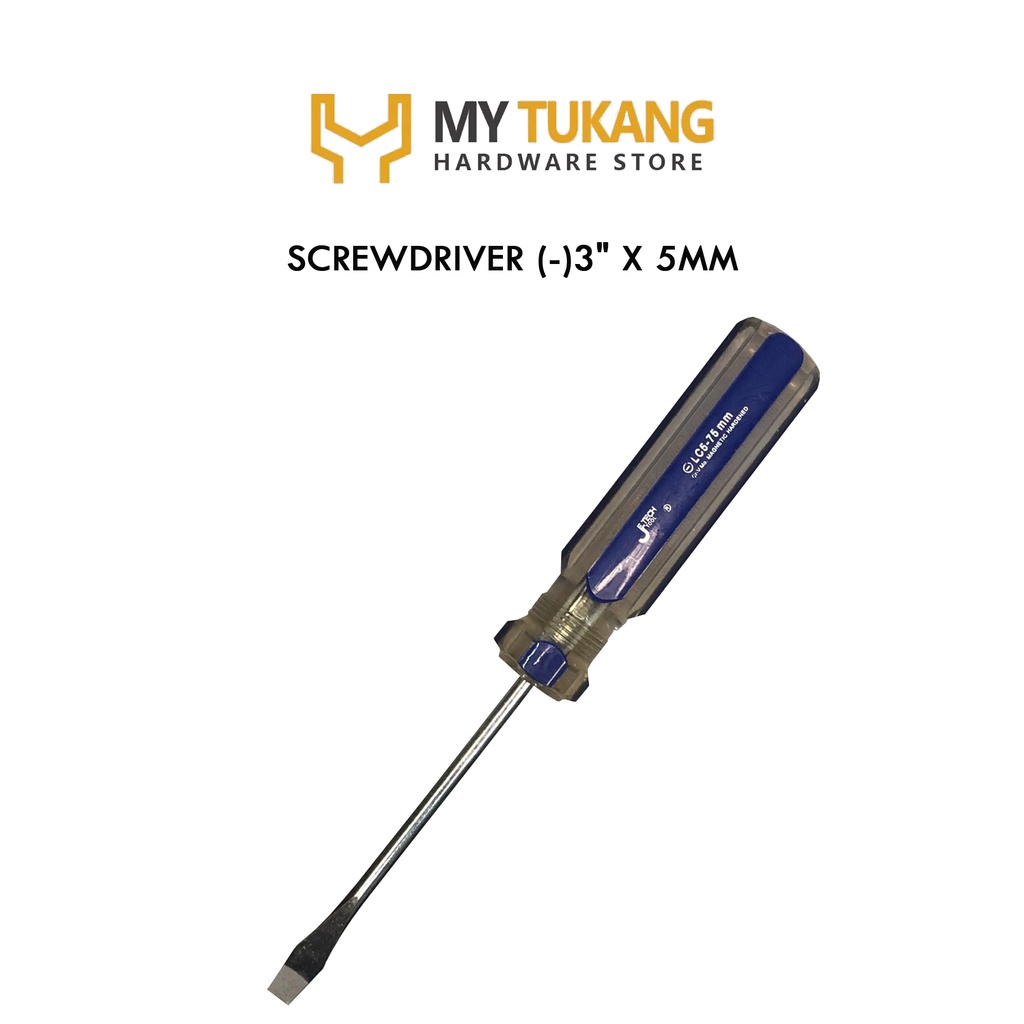 SCREWDRIVER (-)3" X 5MM | Shopee Malaysia