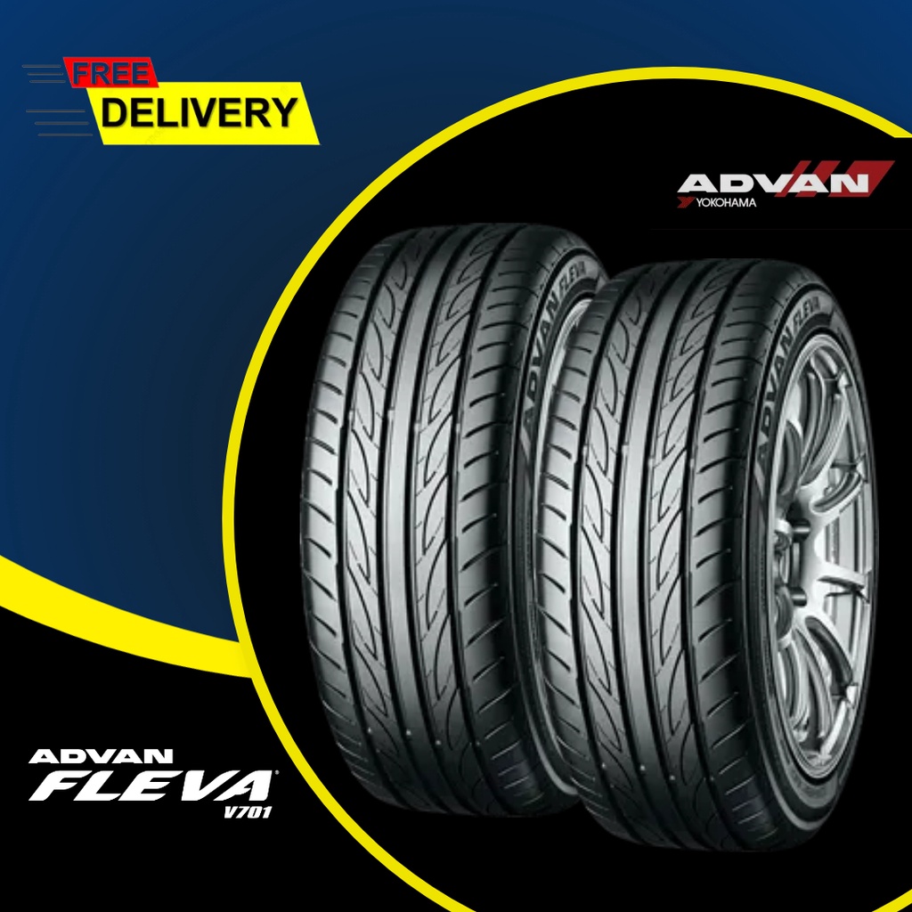 Yokohama Advan Fleva V701 tyre tayar | Shopee Malaysia