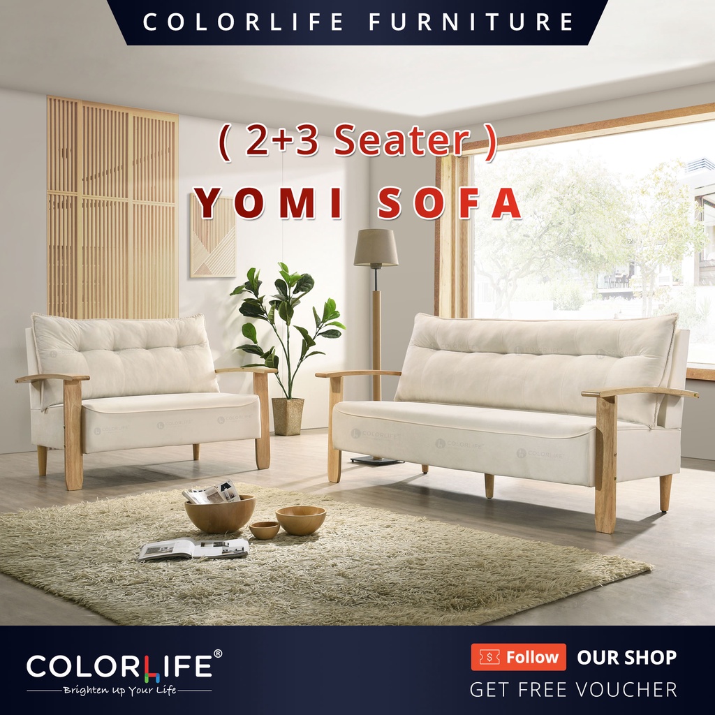 Colorlife Yomi Sofa (2/3/2+3 Seater) / Velvet Fabric Sofa | Shopee Malaysia
