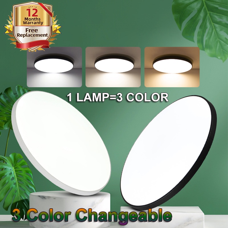 Tri Color LED Ceiling Light50W 70W Modern Ceiling Lamp Large Size 40 ...