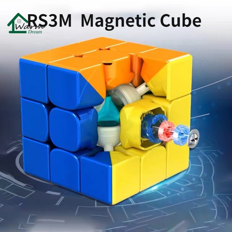 RS3M 2020 Magnetic Cube Moyu 3x3x3 Magic Cube Meilong Rubik's Cube Qiyi ...