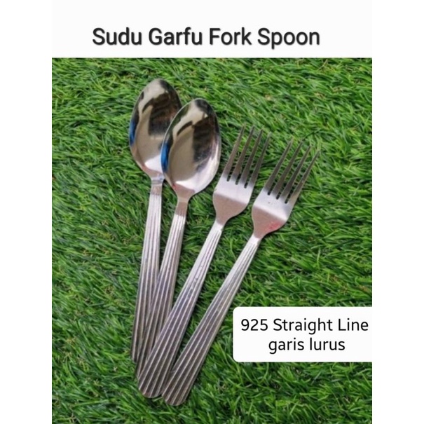 Sudu Garfu Tebal Fork Table Spoon Dessert High Quality Stainless Steel ...
