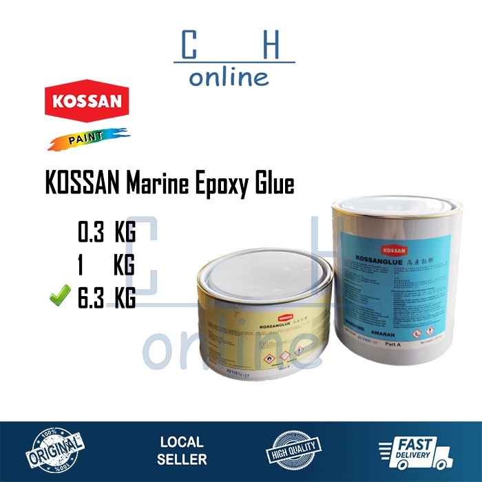 [6.3KG]Gam KOSSAN /KOSSAN Marine Epoxy Glue / KOSSAN AB Glue /KOSSAN ...