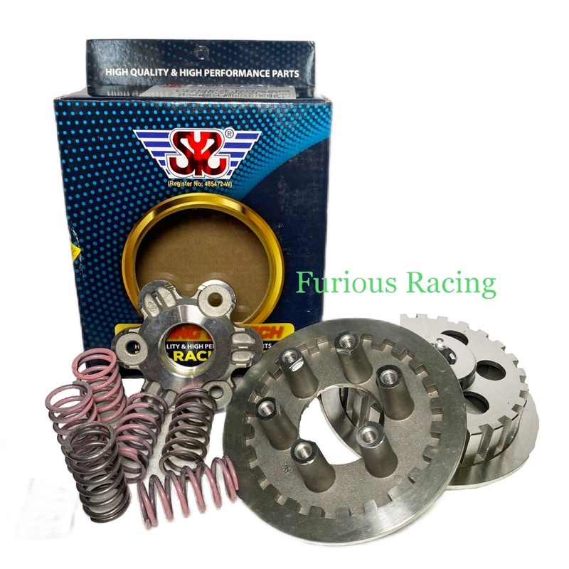 Hyper Clutch 6 Spring Honda Ex5 Dream (SYS) [ Lifter Plate Pakai ...