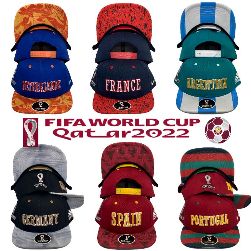 FIFA World Cup Qatar 2022 Football Team Snapback Sports Cap Outdoor Hat ...