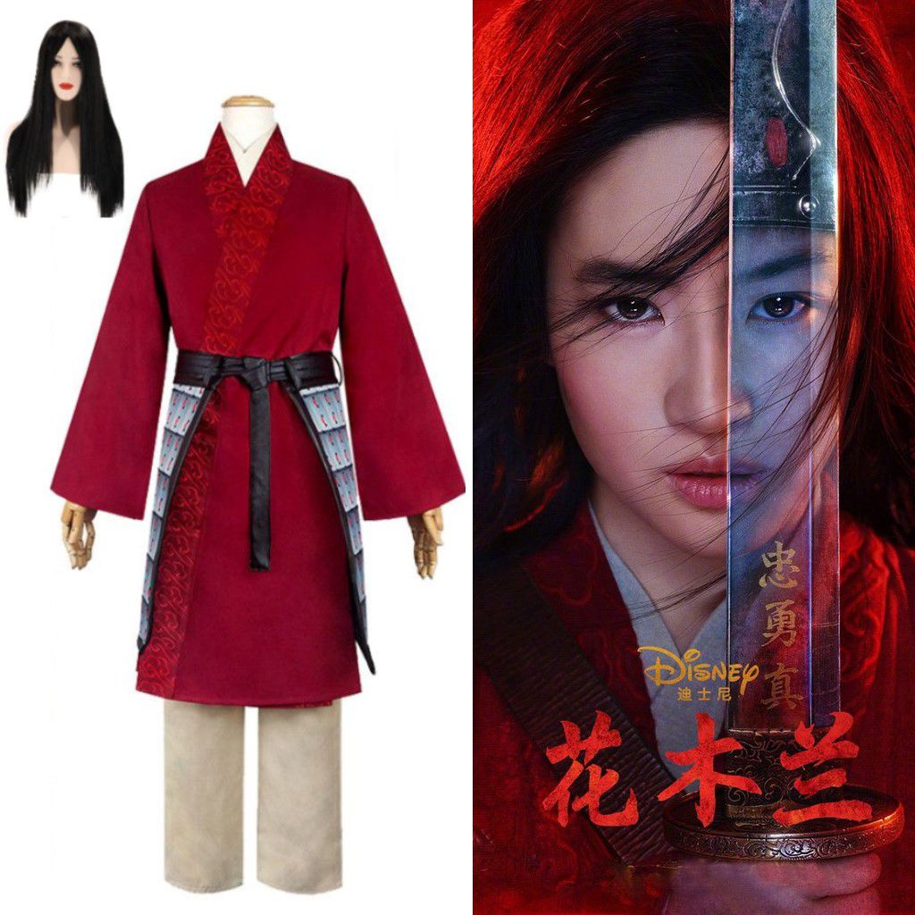 Kids Adults Plus Size Halloween Hua Mulan Chinese Hanfu Cosplay Costume ...
