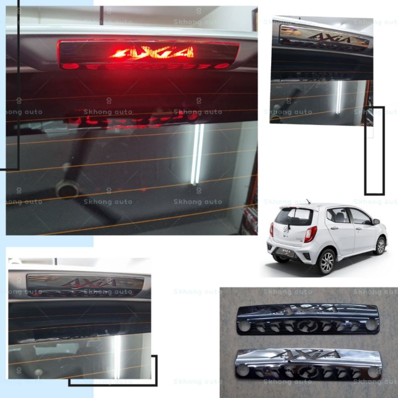 perodua axia 2014-2022 highmount stop light frame cover spoiler axia ...