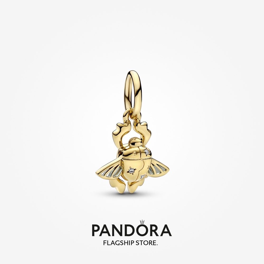 Pandora 14k Gold Plated Disney Aladdin Scarab Beetle Dangle Charm ...
