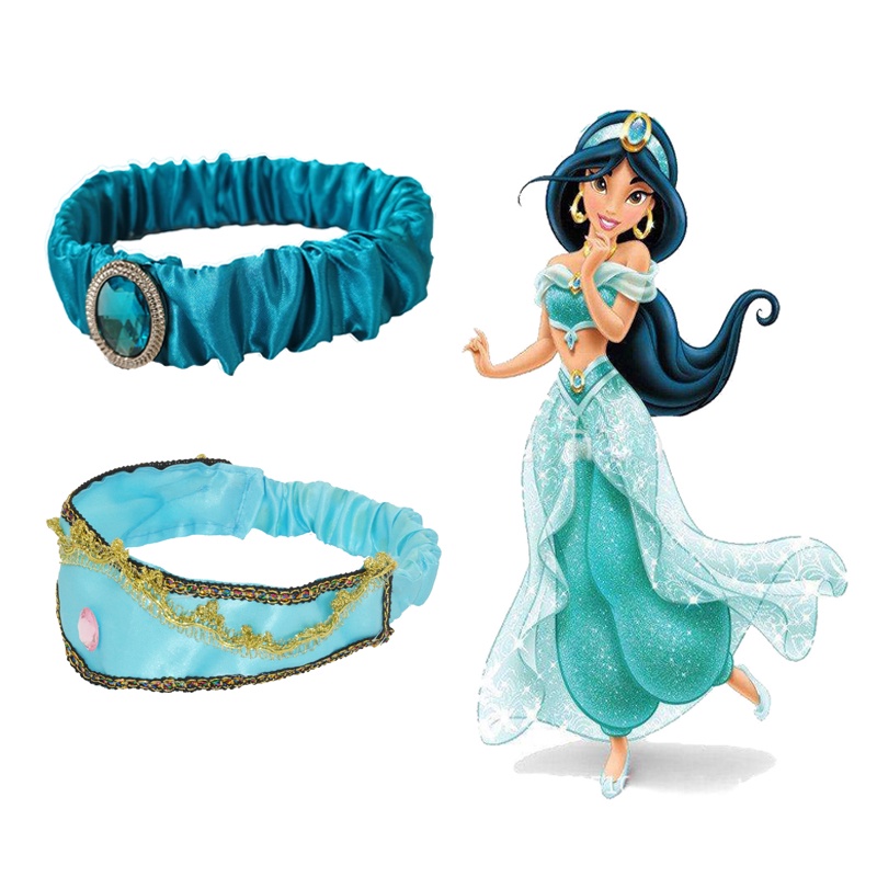 Girls Aladdin Princess Headband Jasmine Party Cosplay Crown Hair Band ...