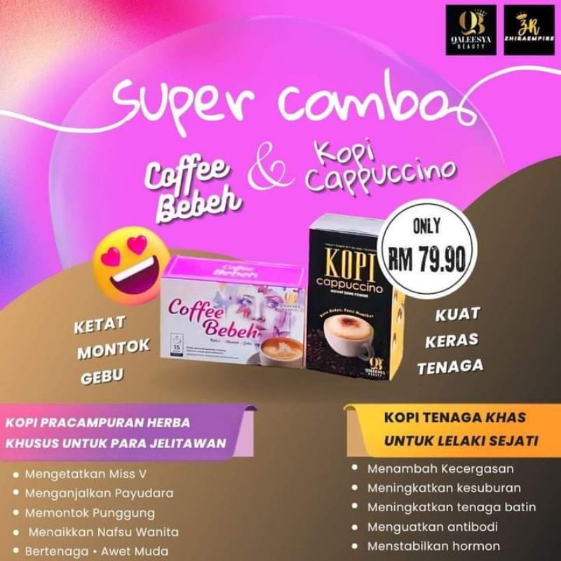🔥🔥 Coffee bebeh & Kopi Cappuccino ( Set kopi suami isteri ) Kopi jamu moden Viral by Qaleesya ...