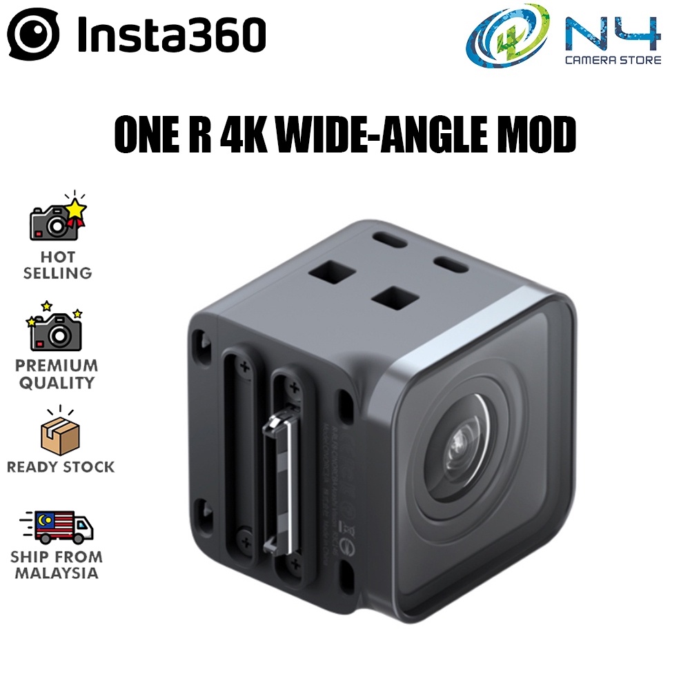 Insta360 ONE R Sports Action Camera Lens Mod 4K Wide Angle | Shopee ...