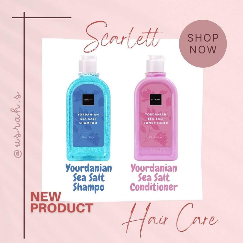 SHAMPOO DAN CONDITIONER BY SCARLETT WHITENING#Ready Stock 💯%Original ...