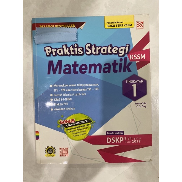 PELANGI Praktis Strategi Matematik ( Buku Teks KSSM ) tingkatan 1 Form 1 | Shopee Malaysia