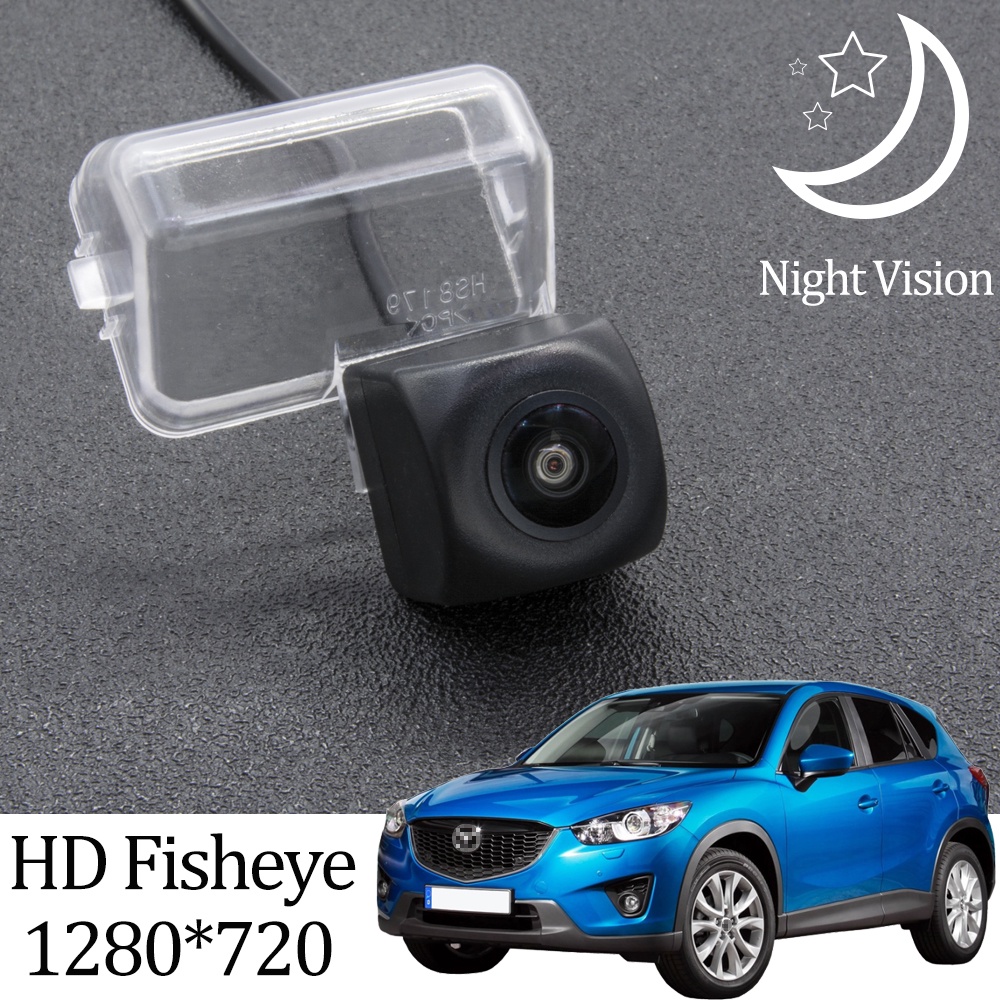 HD 1280*720 Fisheye Rear View Camera For Mazda CX-5 CX5 KE 2012 2013 ...