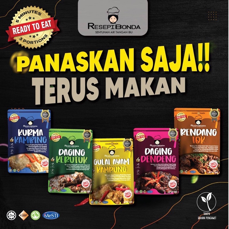 🔥RESEPI BONDA HQ🔥(5 MINIT SIAP)-Ready to Eat DIJAMIN SEDAP.! | Shopee ...