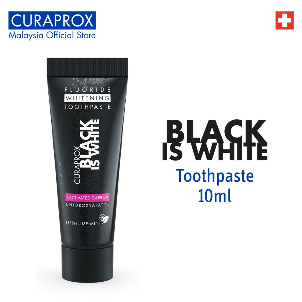 CURAPROX Black is White Toothpaste (10ml) | Shopee Malaysia