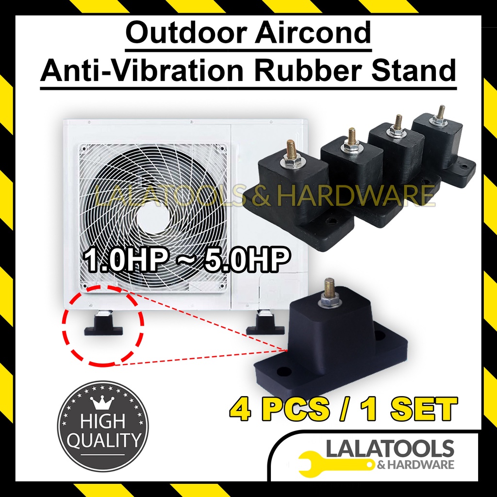 [4 PCS] Anti-Vibration Rubber Mounting Stand M8 Rubber Vibration Absorbing Pad Isolator Pad Mute ...