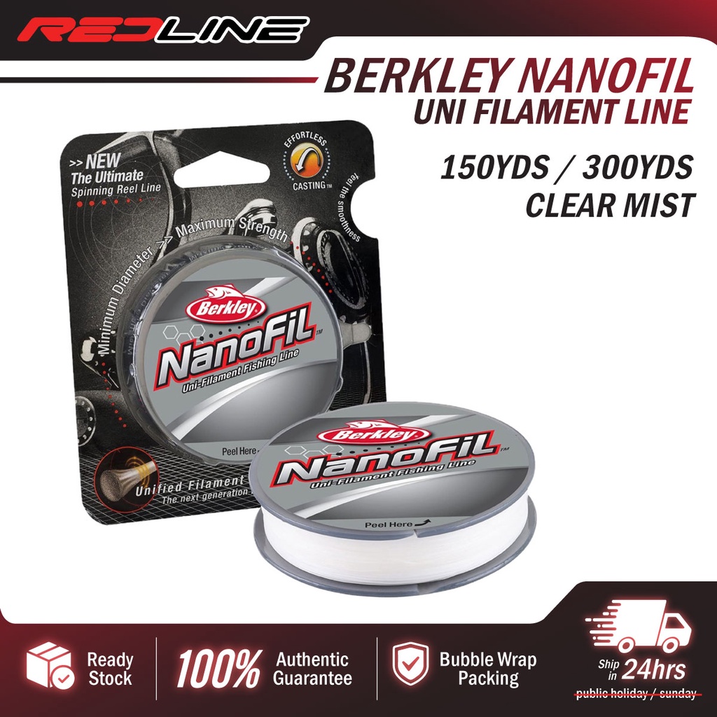BERKLEY NANOFIL BRAID LINE 150YDS/300YDS UNI-FILAMENT BRAIDED LINE ...