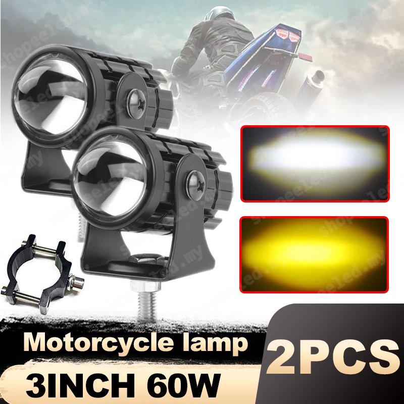 Motorcycle Headlight High/Low Light Switching LED Bulb H6 BA20D H4 Mini ...