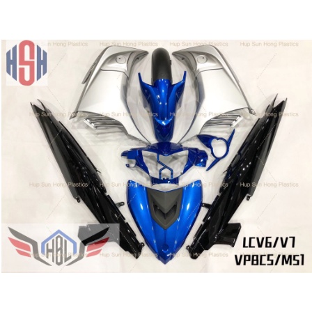 YAMAHA 135LC V6 V7 4 Stroke Body Cover Set Body Kit Color Part Parts ...