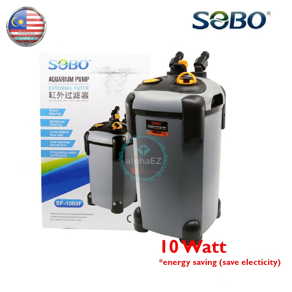 SOBO SF-1000F @ SF-1000F-UV Aquarium Pump Canister External Filter With ...