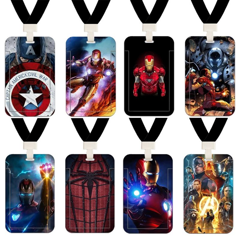Anime Cartoon Marvel Iron Man/ Spiderman/ Hulk Custom Student School ID ...