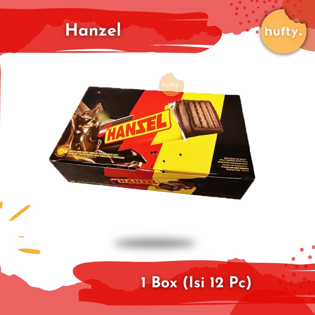 Nabati Hanzel Hazelnut Choco Vegetable Bar 1 box (Contains 12 pcs @24gr ...