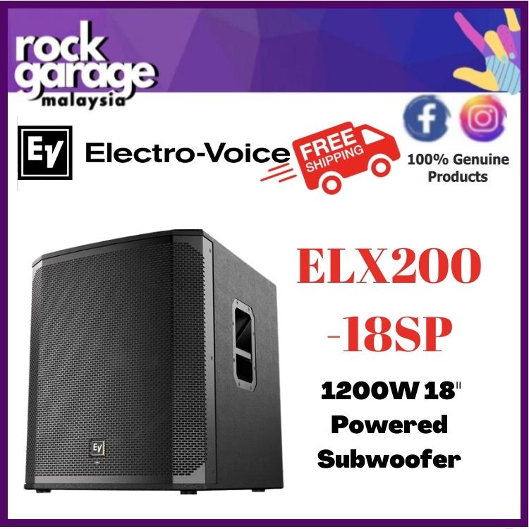 EV Electro-Voice ELX200-18SP 1200W 18" Powered Subwoofer ( ELX200 18SP / ELX20018SP ) | Shopee ...