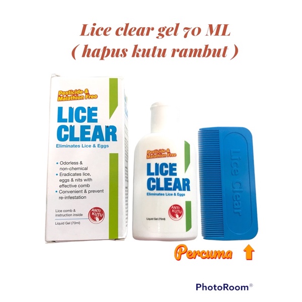 LICE CLEAR LIQUID GEL 70ML (MERAWAT KUTU RAMBUT) ( HAIR CARE) | Shopee ...