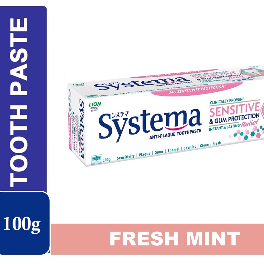 Systema Sensitive & Gum Protection Toothpaste Fresh Mint 100g | Shopee ...