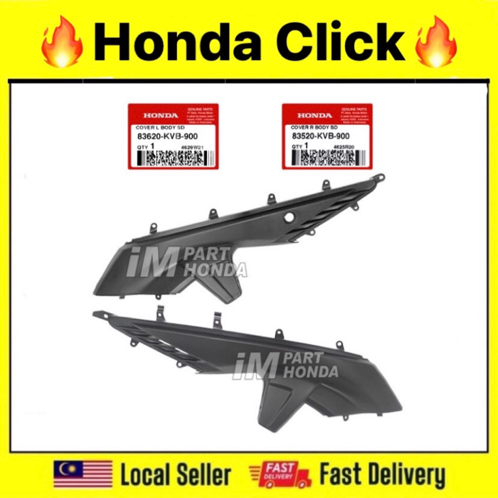 Honda Click 110 Click110 Body Side Cover Set Kiri + Kanan Local ...