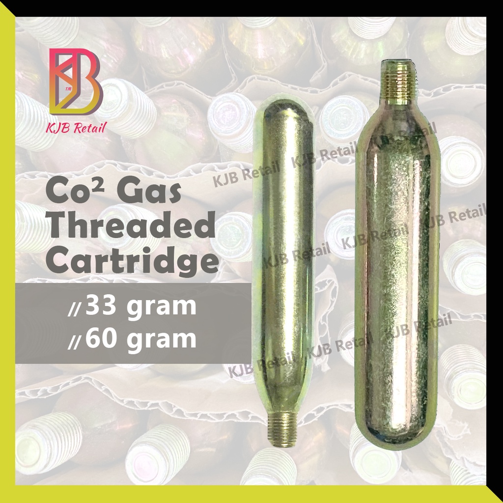 33g CO2 // 60g CO2 // Gas Threaded Cartridge for Life Vest (33 Gram & 60 Gram Co2 Gas Cylinder ...