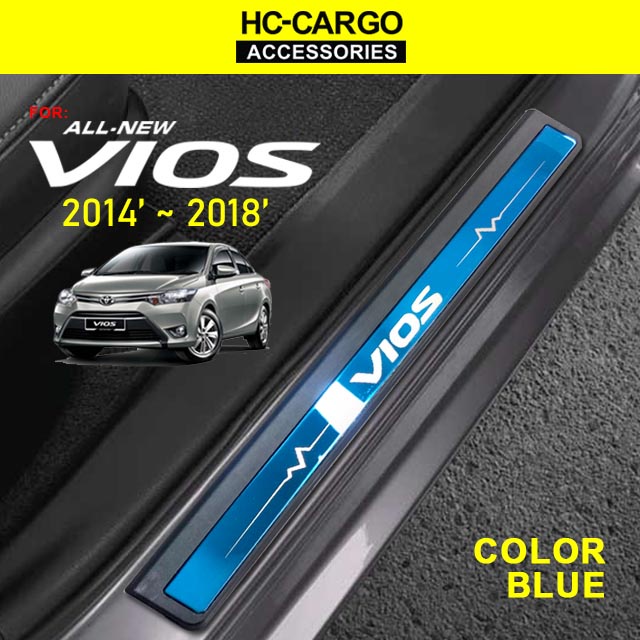 Toyota Vios 2014 - 2017 Colorful Door Sill Plate Step - Blue | Shopee ...