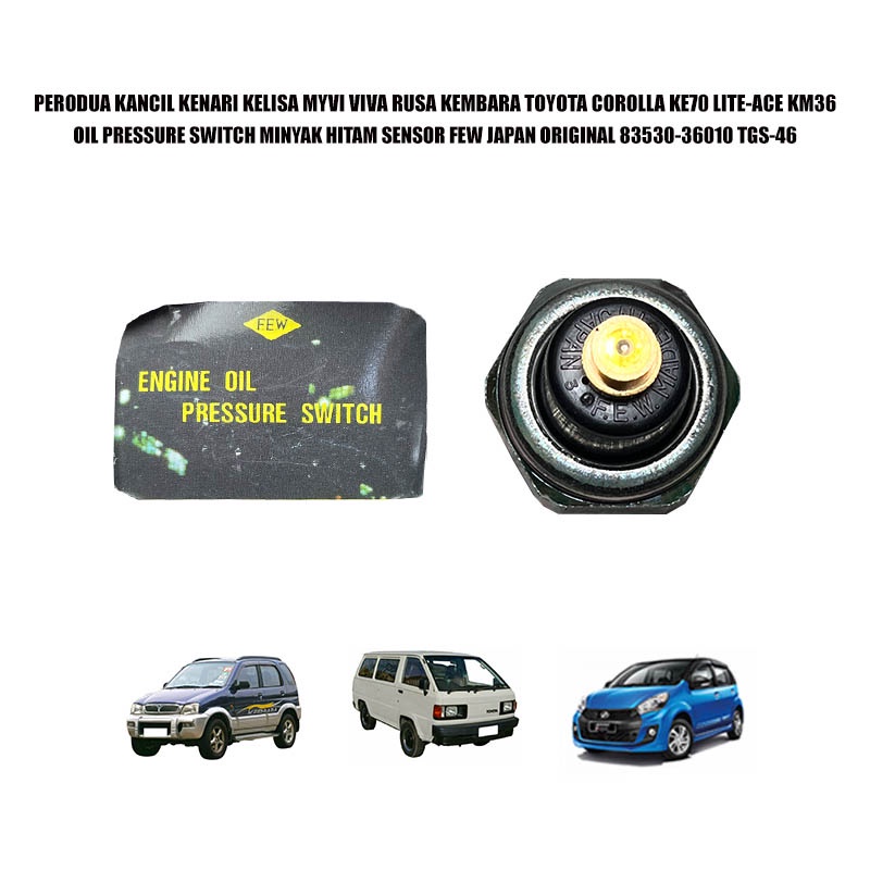 PERODUA KANCIL KENARI KELISA MYVI VIVA RUSA KEMBARA TOYOTA COROLLA KE70 ...
