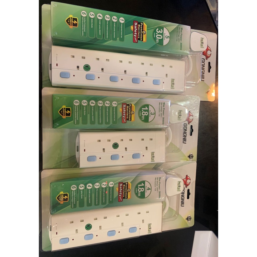 GONG NIU 3 WAY EXTENSION BOARD | Shopee Malaysia