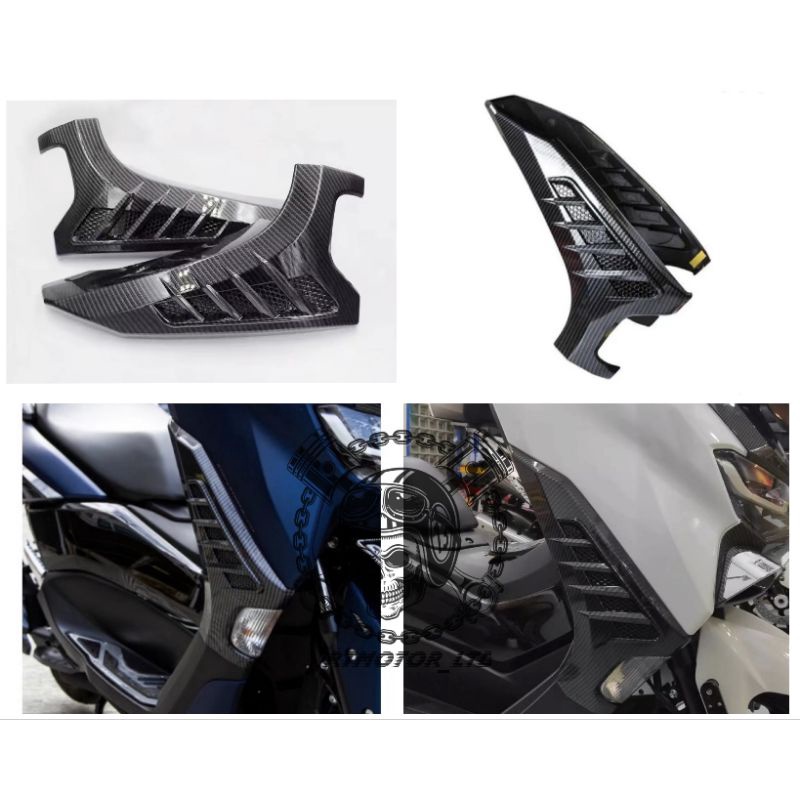 YAMAHA NMAX V2 2020 2021 2022 FRONT FAIRING SIDE SIGNAL COVER CARBON ...