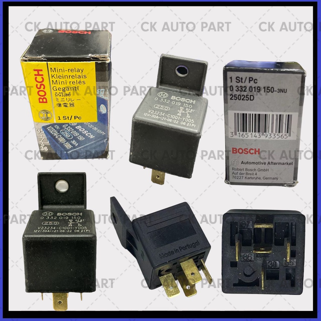 100% Bosch Original Relay Universal 5 Pin Relay 30A 0332 019 150 (Made ...