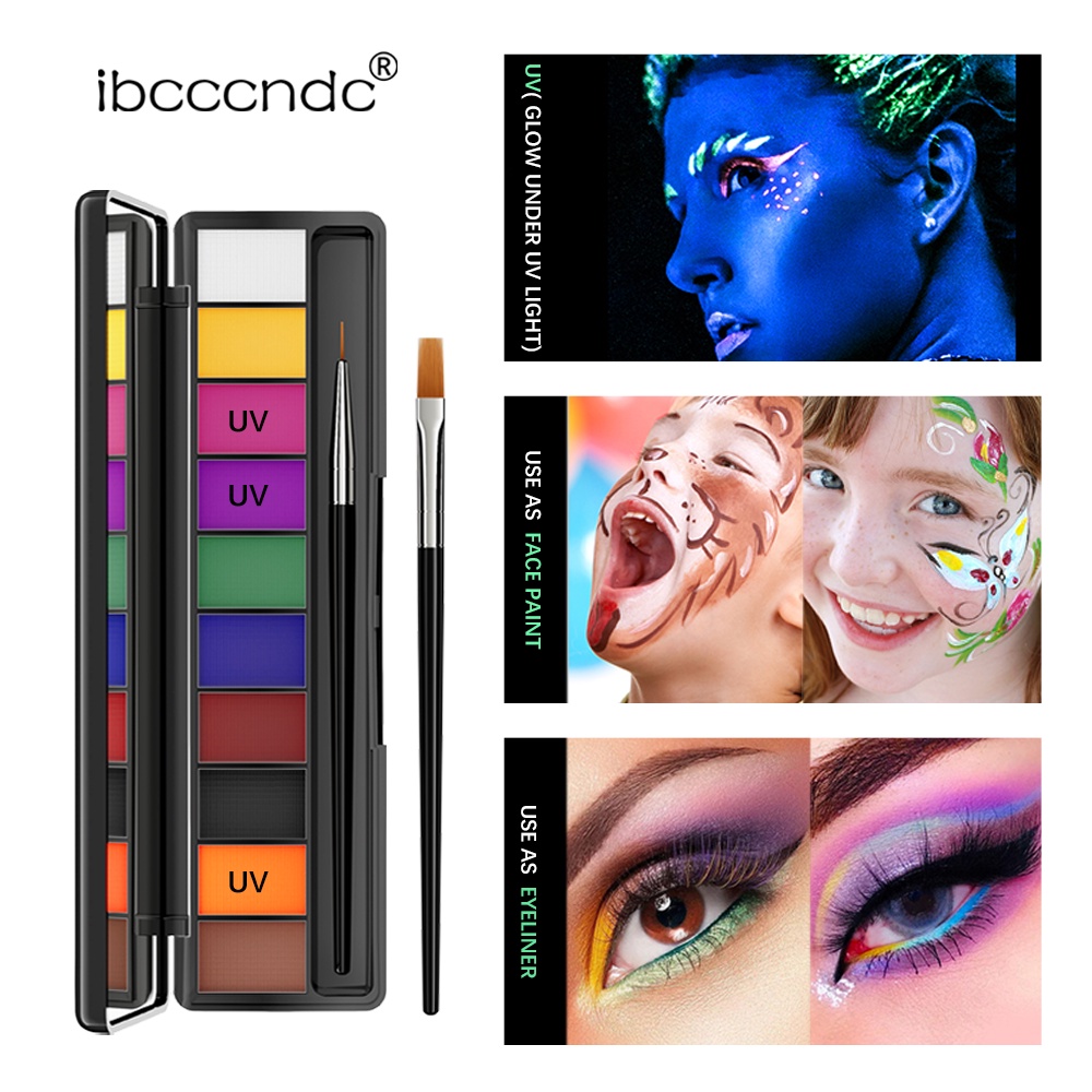 ibcccndc Makeup Face Body Paint Set - 10 Colours | Shopee Malaysia