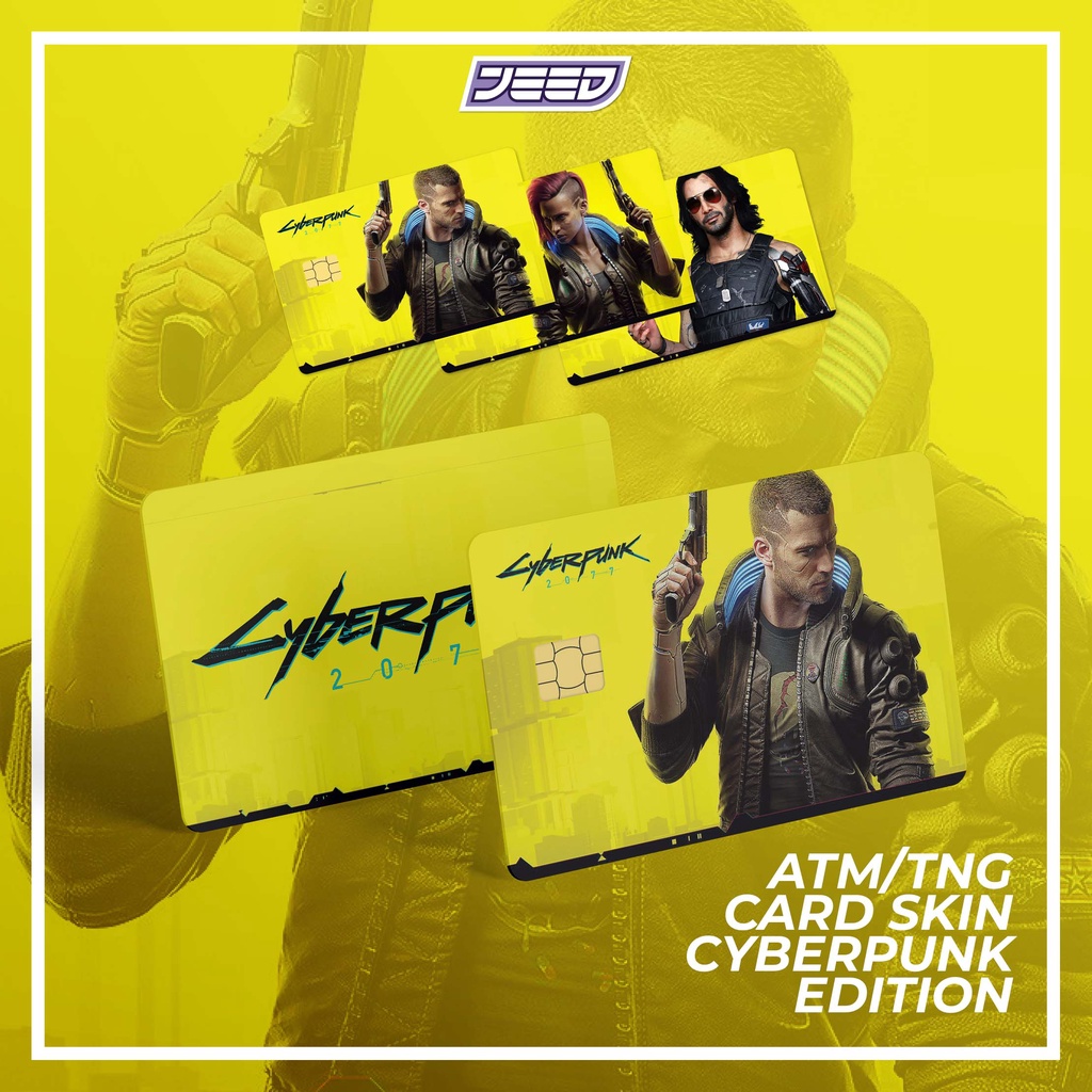 [Cyberpunk 2077] ATM, Bank Debit Credit Card & Touch N Go Sticker Cover ...