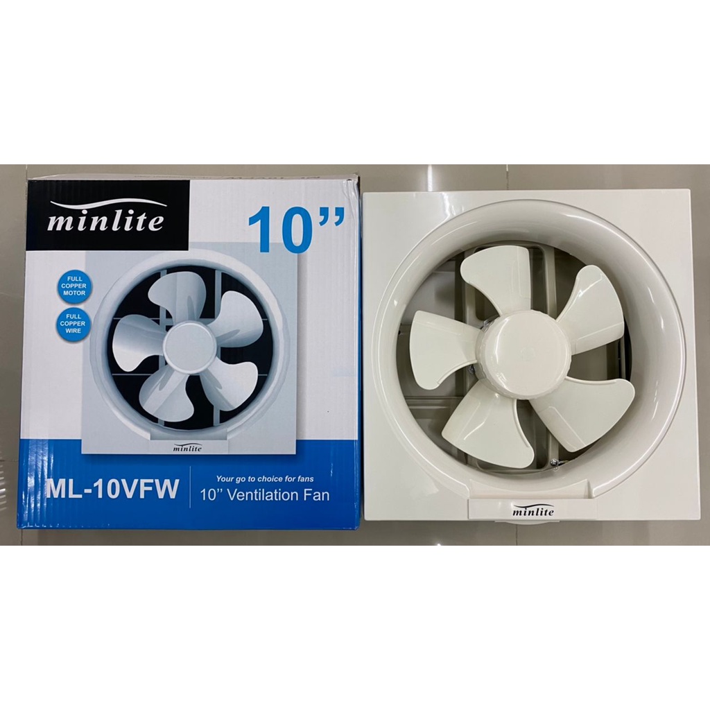 KDK/MINLITE Wall Exhaust Fan | 8" / 10" / 12" | 20AQM8 / 25AQM7 ...